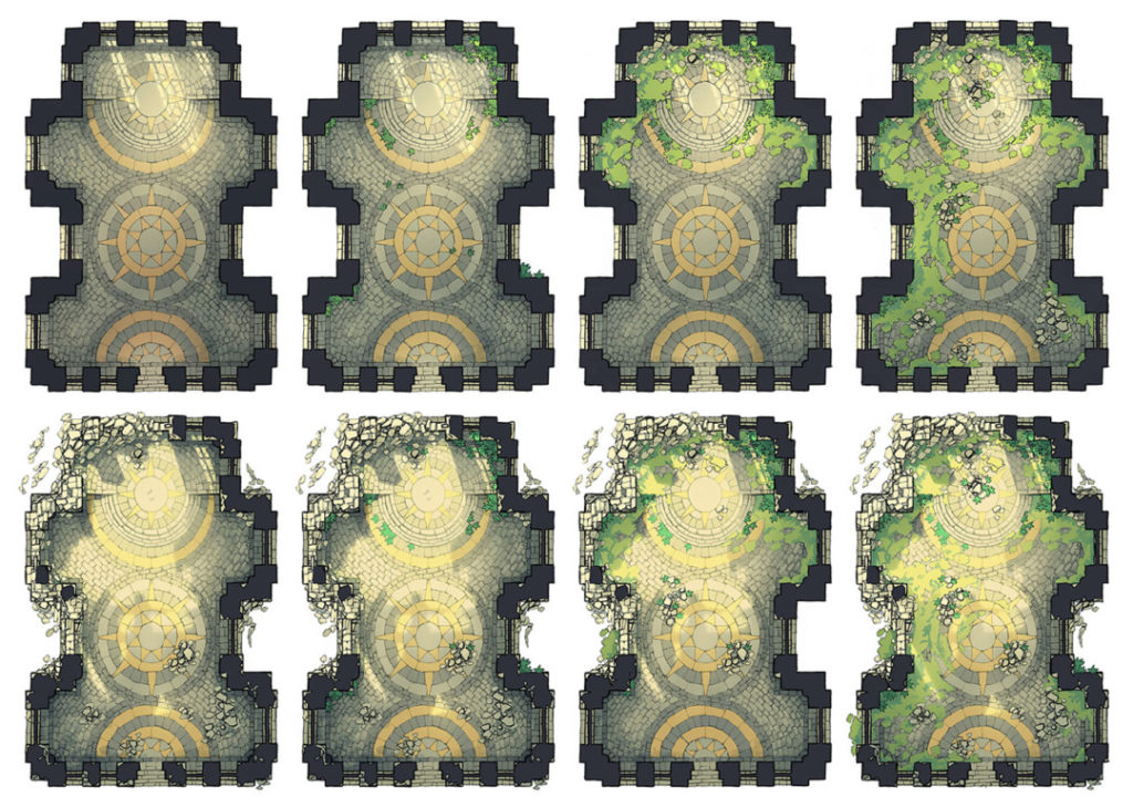 Celestial Temple | Cathedral Battle Map by 2-Minute Tabletop