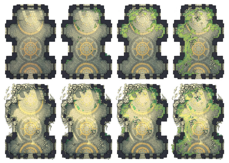 Celestial Temple | Cathedral Battle Map by 2-Minute Tabletop
