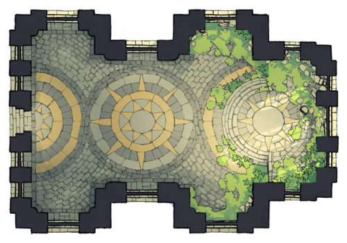 The Celestial Temple Pack | Maps & Assets by 2-Minute Tabletop