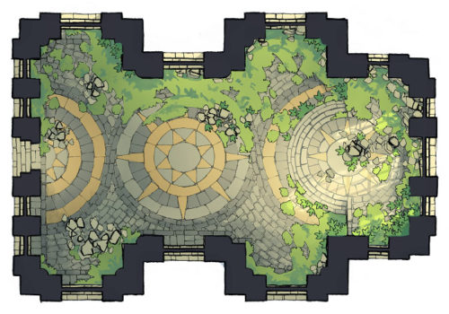 The Celestial Temple Pack | Maps & Assets by 2-Minute Tabletop