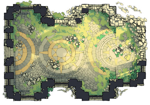 Celestial Temple | Cathedral Battle Map by 2-Minute Tabletop