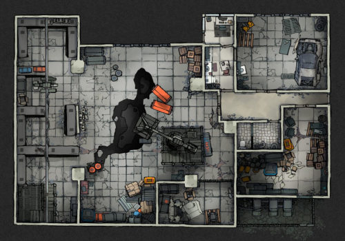 The Secret Research Facility Pack | Maps & Assets by 2-Minute Tabletop