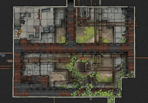 The Secret Research Facility Pack | Maps & Assets by 2-Minute Tabletop