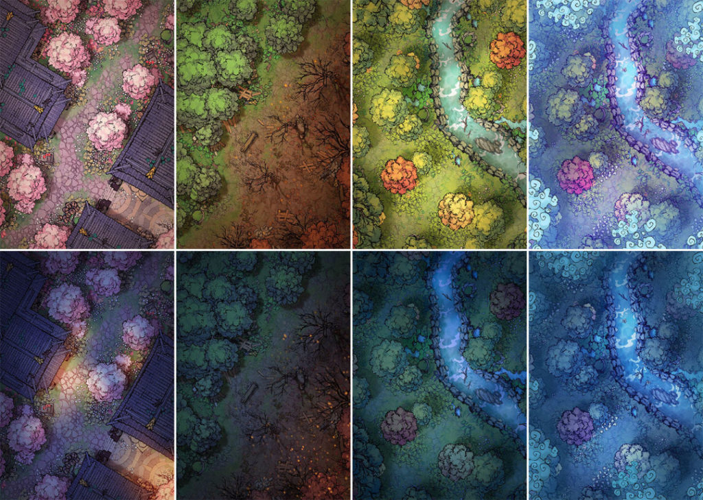 Forest Treetop Map Assets | Hand-Drawn Trees from 2-Minute Tabletop