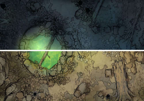 The Sacred Spring Pack | Maps & Assets by 2-Minute Tabletop