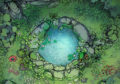 Sacred Spring | Forest battle map by 2-Minute Tabletop
