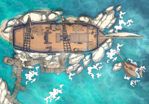 The Sailing Chef Pack | Ship Maps & Assets by 2-Minute Tabletop