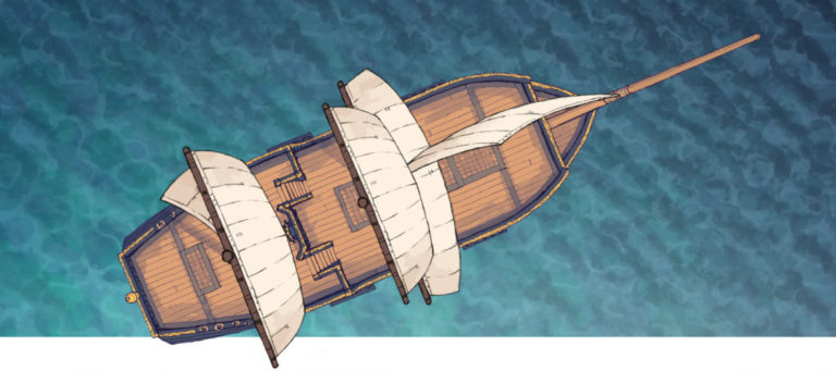 The Sailing Chef Ship Battle Map | 2-Minute Tabletop