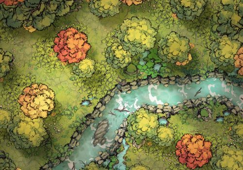 The Forest Treetop Map Assets Pack | 2-Minute Tabletop