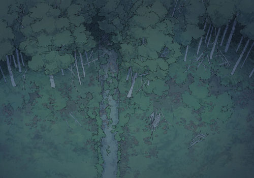 The Edge of the Woods Battle Map | 2-Minute Tabletop