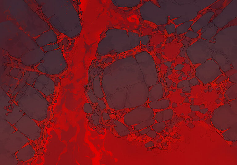 A New 'Lava' Variant for our Rock Pools Map | 2-Minute Tabletop