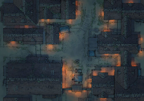 The Town Center Pack | Maps & Assets by 2-Minute Tabletop