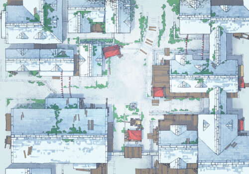 The Town Center Pack | Maps & Assets by 2-Minute Tabletop