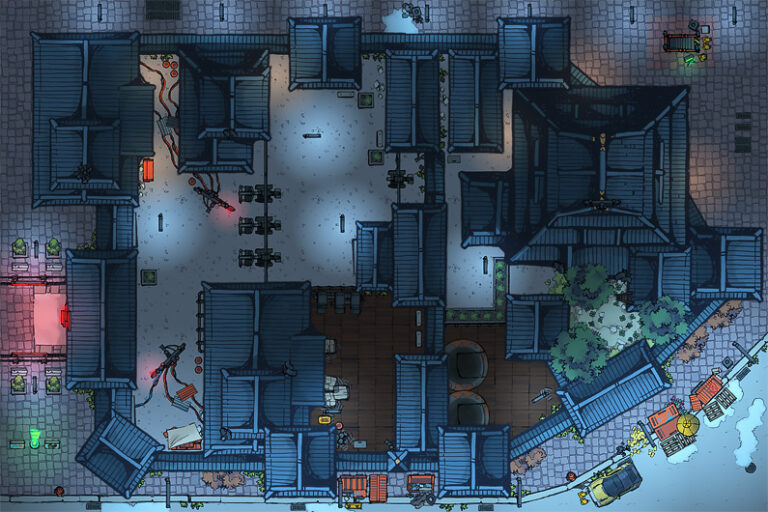 BluBerrey's Cyberpunk Battle Maps | Community Spotlight