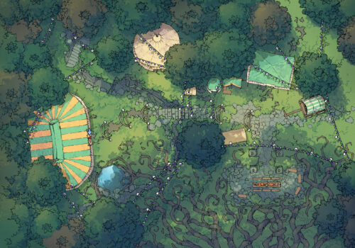 The Circus Map Assets Pack | Carnival Decorations by 2-Minute Tabletop