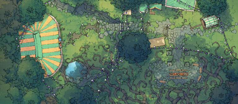 Circus Map Assets - Fairy Glade battle map - Banner - Small | 2-Minute ...