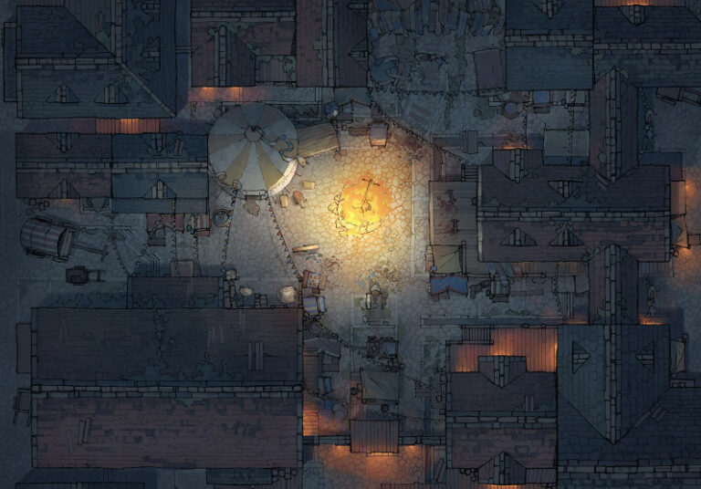 The Circus Map Assets Pack | Carnival Decorations by 2-Minute Tabletop