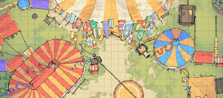 D&D Keep Map – A Castle Keep Battle Map by 2-Minute Tabletop