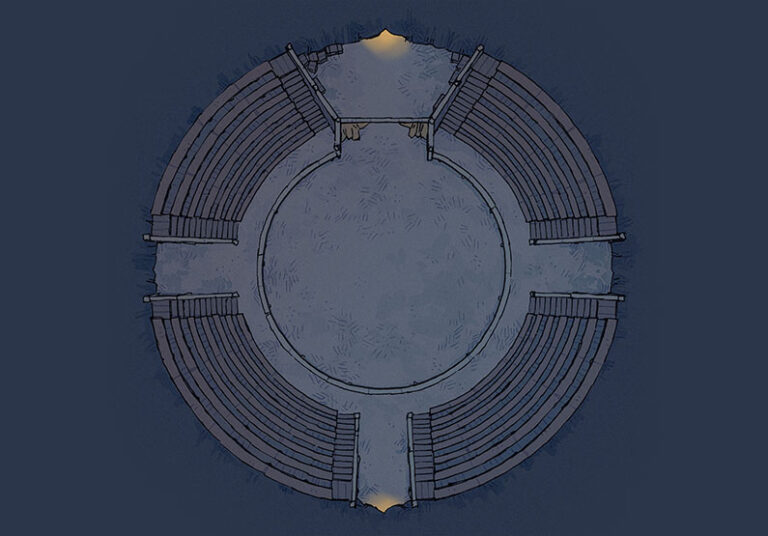 The Circus Tent battle map by 2-Minute Tabletop
