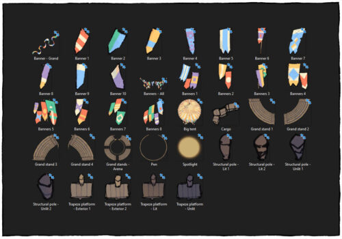 The Circus Tent Pack | Maps & Assets by 2-Minute Tabletop