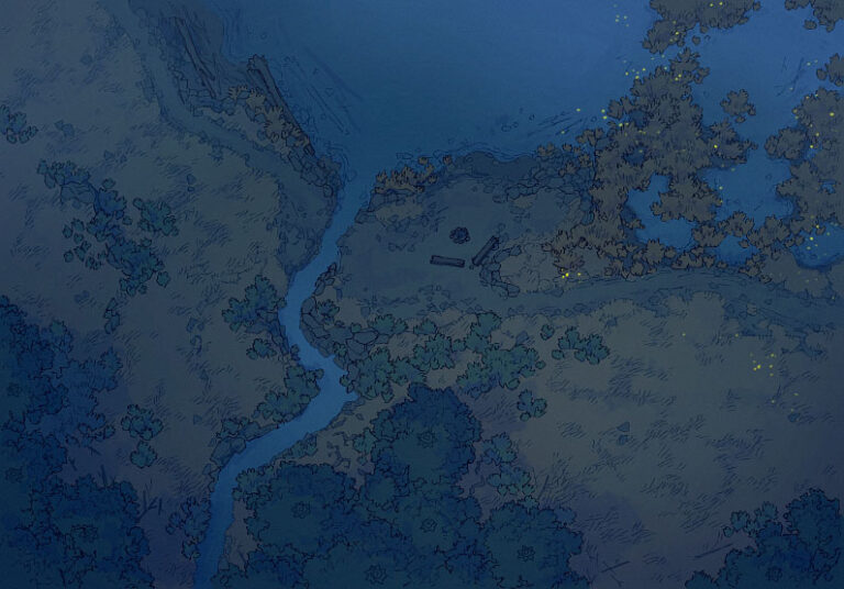 The Lakeside Camp Pack | Maps & Assets by 2-Minute Tabletop