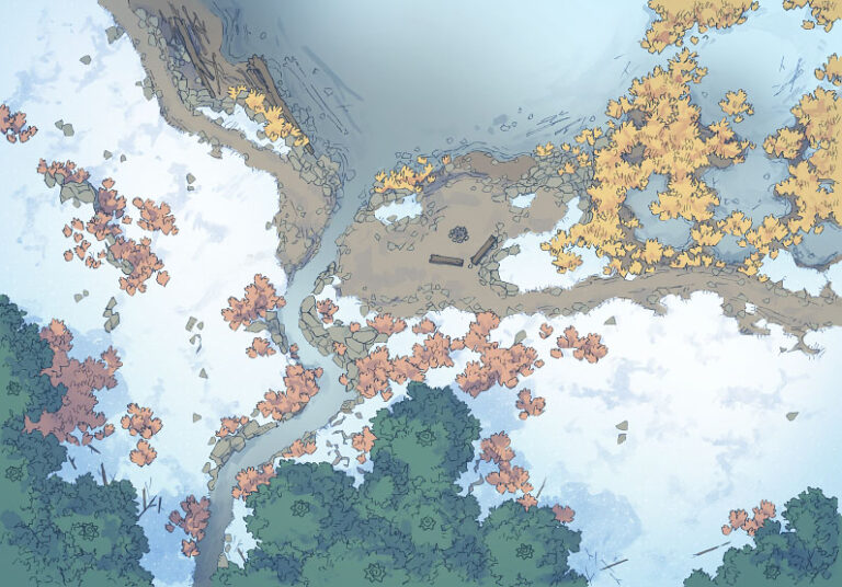 The Lakeside Camp Pack | Maps & Assets by 2-Minute Tabletop