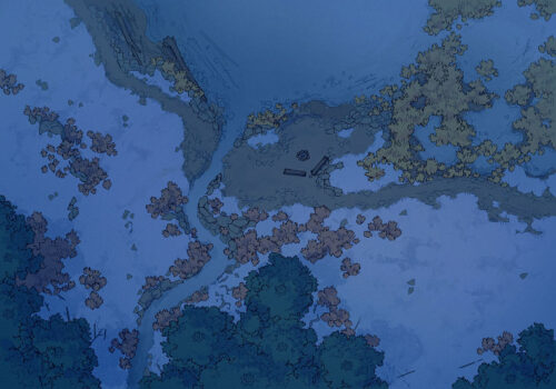 The Lakeside Camp Pack | Maps & Assets by 2-Minute Tabletop