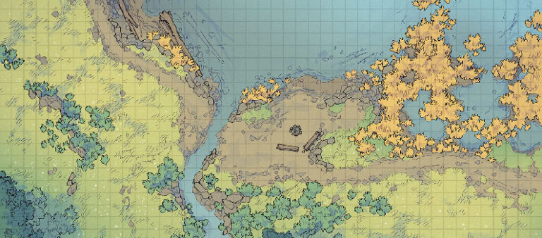 The Docks of the Dead – A HUGE battle map by 2-Minute Tabletop
