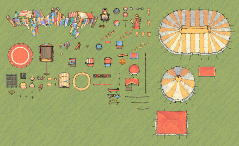 The Circus Map Assets for Custom Carnival Maps by 2-Minute Tabletop