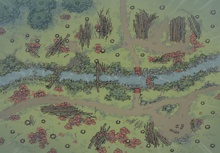 The Timber Brook Pack | Maps & Assets by 2-Minute Tabletop