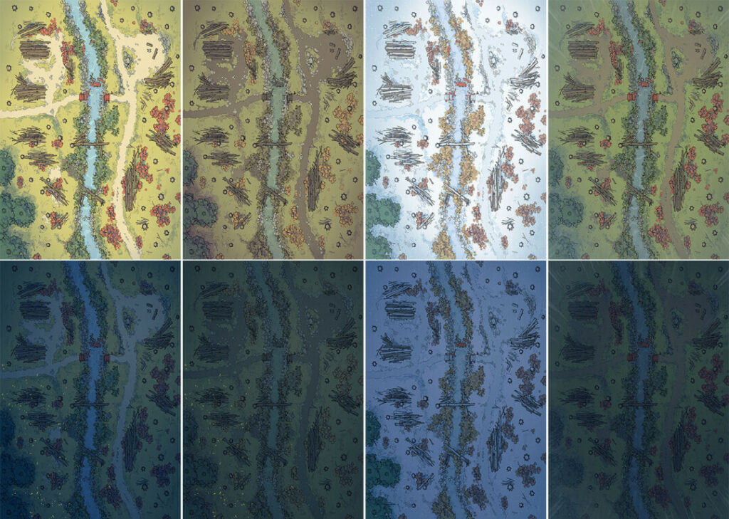 The Timber Brook Pack | Maps & Assets by 2-Minute Tabletop