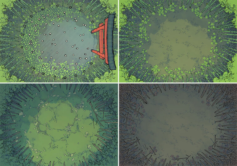 The Bamboo Glade Battle Map | 2-Minute Tabletop