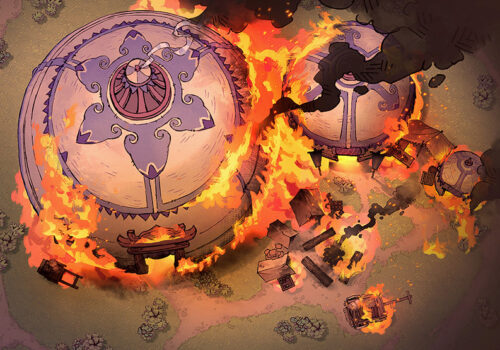 The Nomadic Camp Pack | Maps & Assets by 2-Minute Tabletop