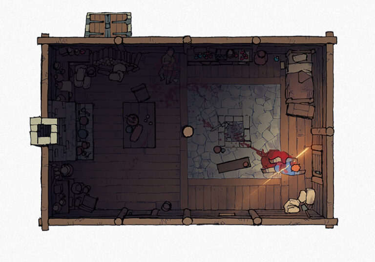 The Blood & Bodies Map Assets Pack by 2-Minute Tabletop