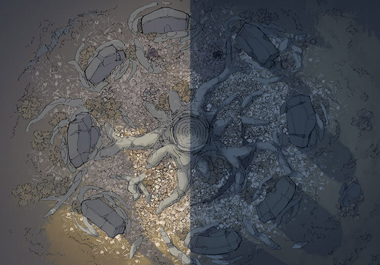 The Blood & Bodies Map Assets Pack by 2-Minute Tabletop