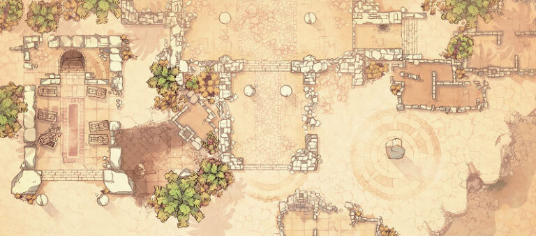 The Thermal Mines (Part 1) 16x22 Battle Map by 2-Minute Tabletop