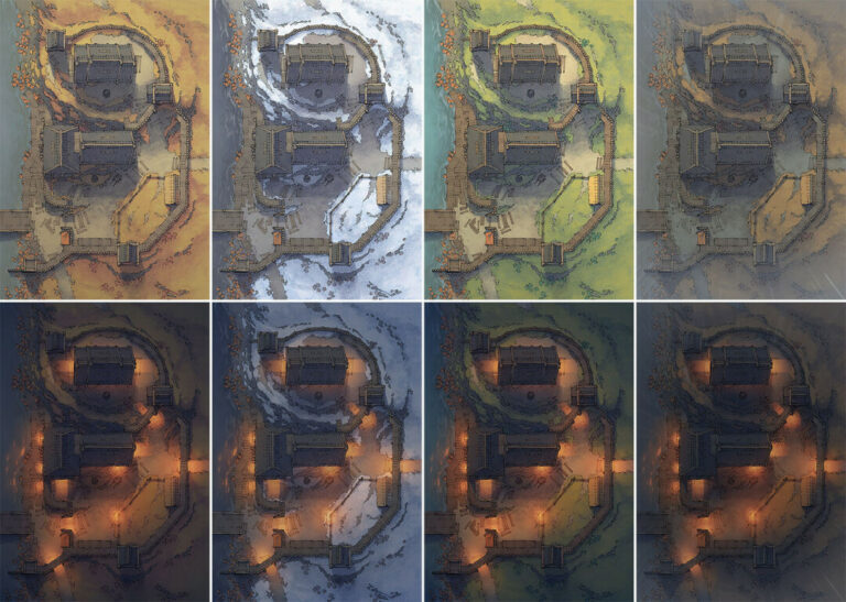 The River Fort Battle Map | 2-Minute Tabletop