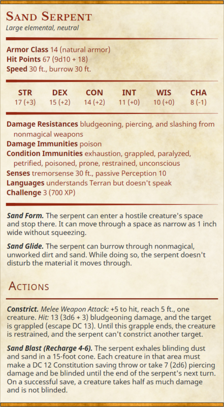 Rousing the Ruins - Desert Ruin Encounter for D&D 5E