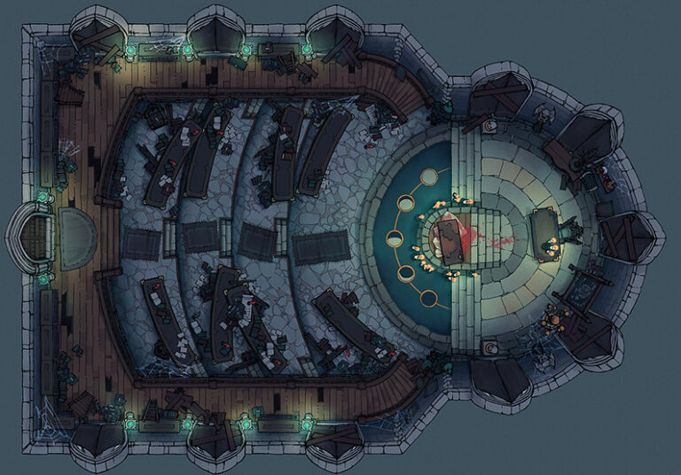 The Wizarding School Classroom Pack | Maps & Assets by 2-Minute Tabletop