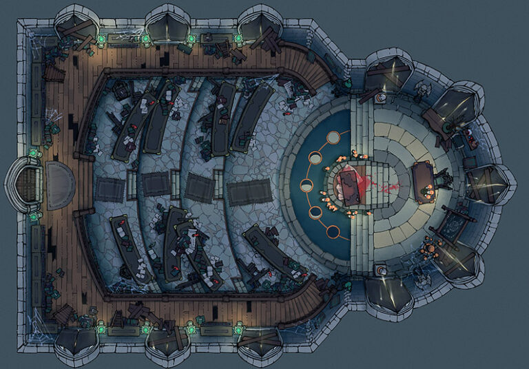 The Wizarding School Classroom Pack | Maps & Assets by 2-Minute Tabletop
