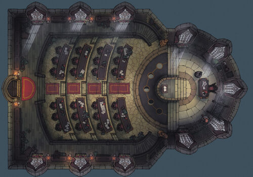 The Wizarding School Classroom Pack | Maps & Assets by 2-Minute Tabletop