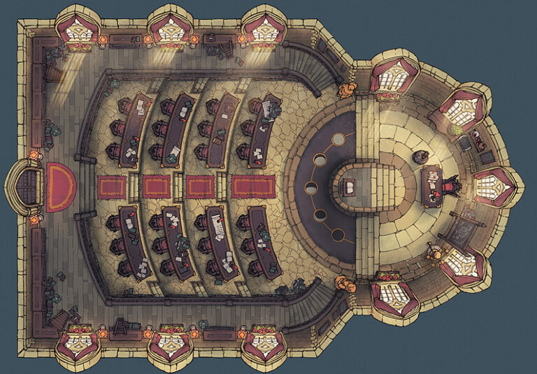 The Wizarding School Classroom Pack | Maps & Assets by 2-Minute Tabletop