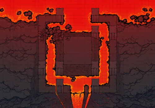 The Arena of Fire Pack | Maps & Assets by 2-Minute Tabletop