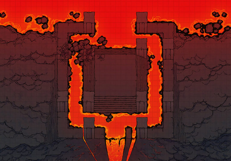 The Arena of Fire Pack | Maps & Assets by 2-Minute Tabletop