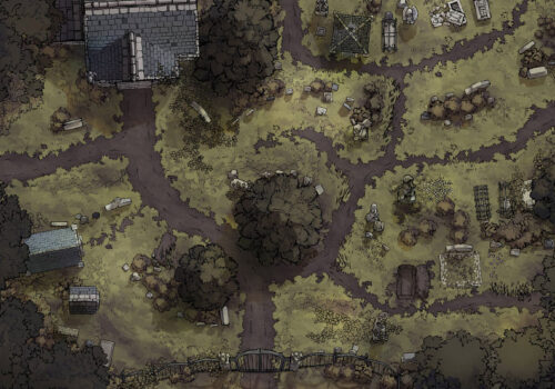 The Haunted Graveyard Pack | Maps & Assets by 2-Minute Tabletop