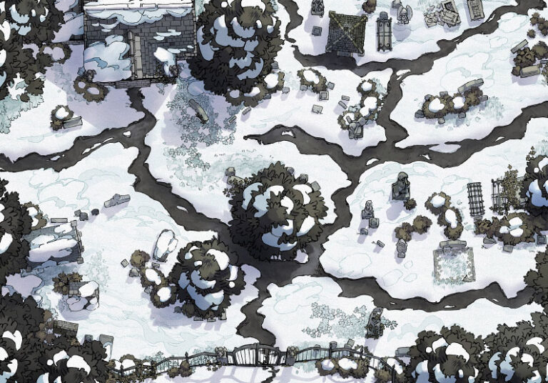 The Haunted Graveyard Pack | Maps & Assets by 2-Minute Tabletop