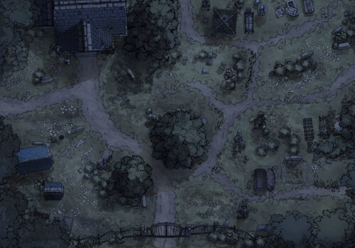 The Haunted Graveyard Pack | Maps & Assets by 2-Minute Tabletop