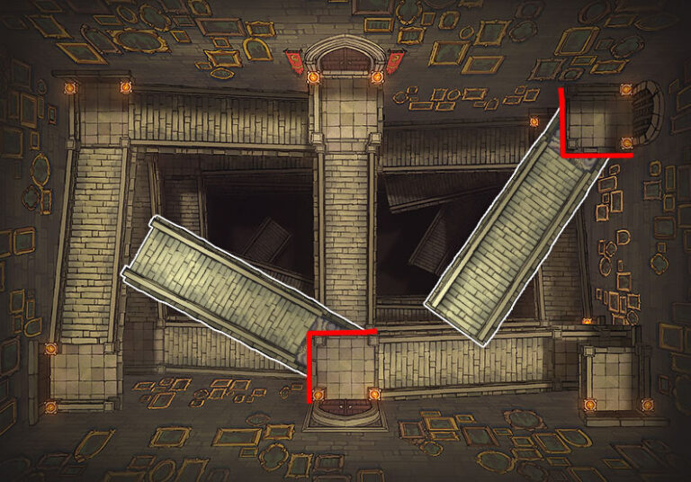 The Wizarding School Grand Staircase Battle Map | 2-Minute Tabletop