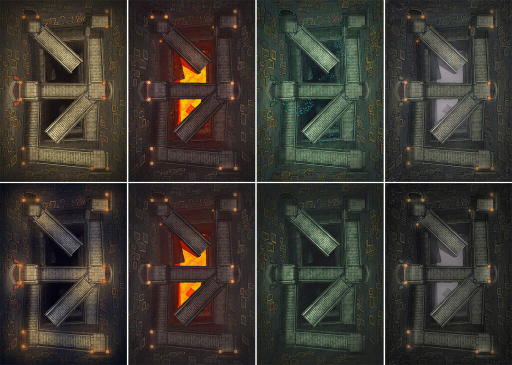 Wizarding School Grand Staircase Battle Map - Variants Preview Extended ...