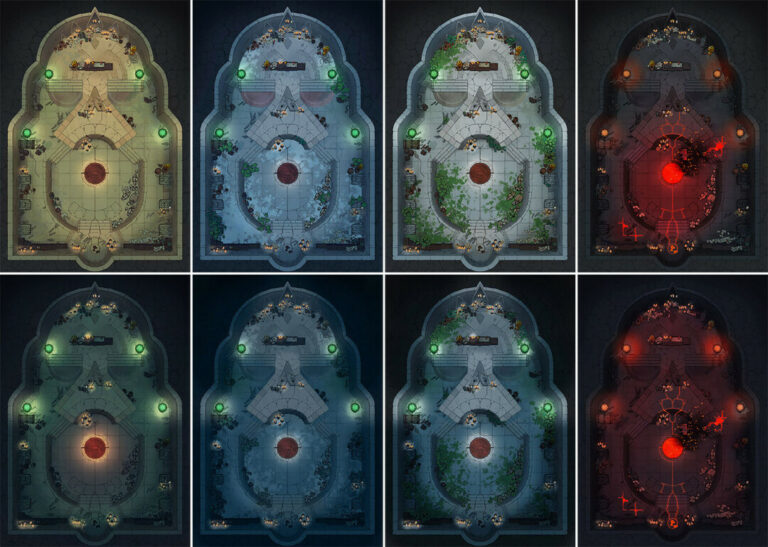 The Ancient Desert Ritual Room Pack by 2-Minute Tabletop